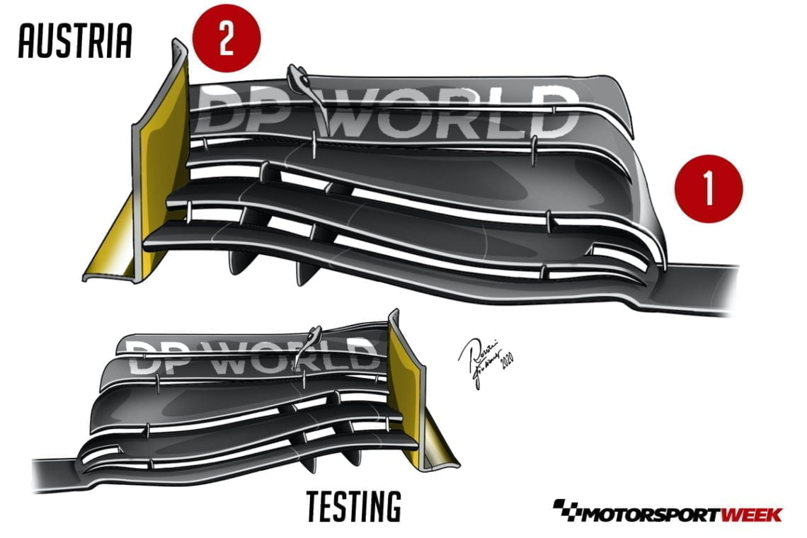 Technical Insight: Renault debuts new front-wing design in Austria ...