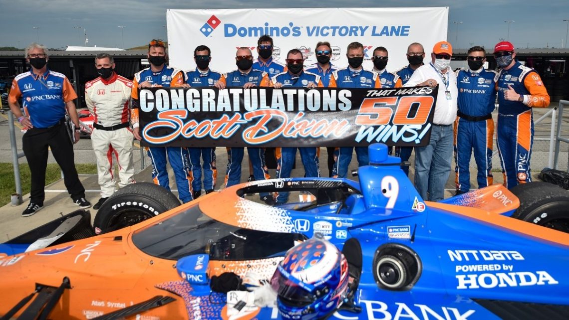 Dixon holds off Sato to claim 50th IndyCar win in first race at Gateway ...