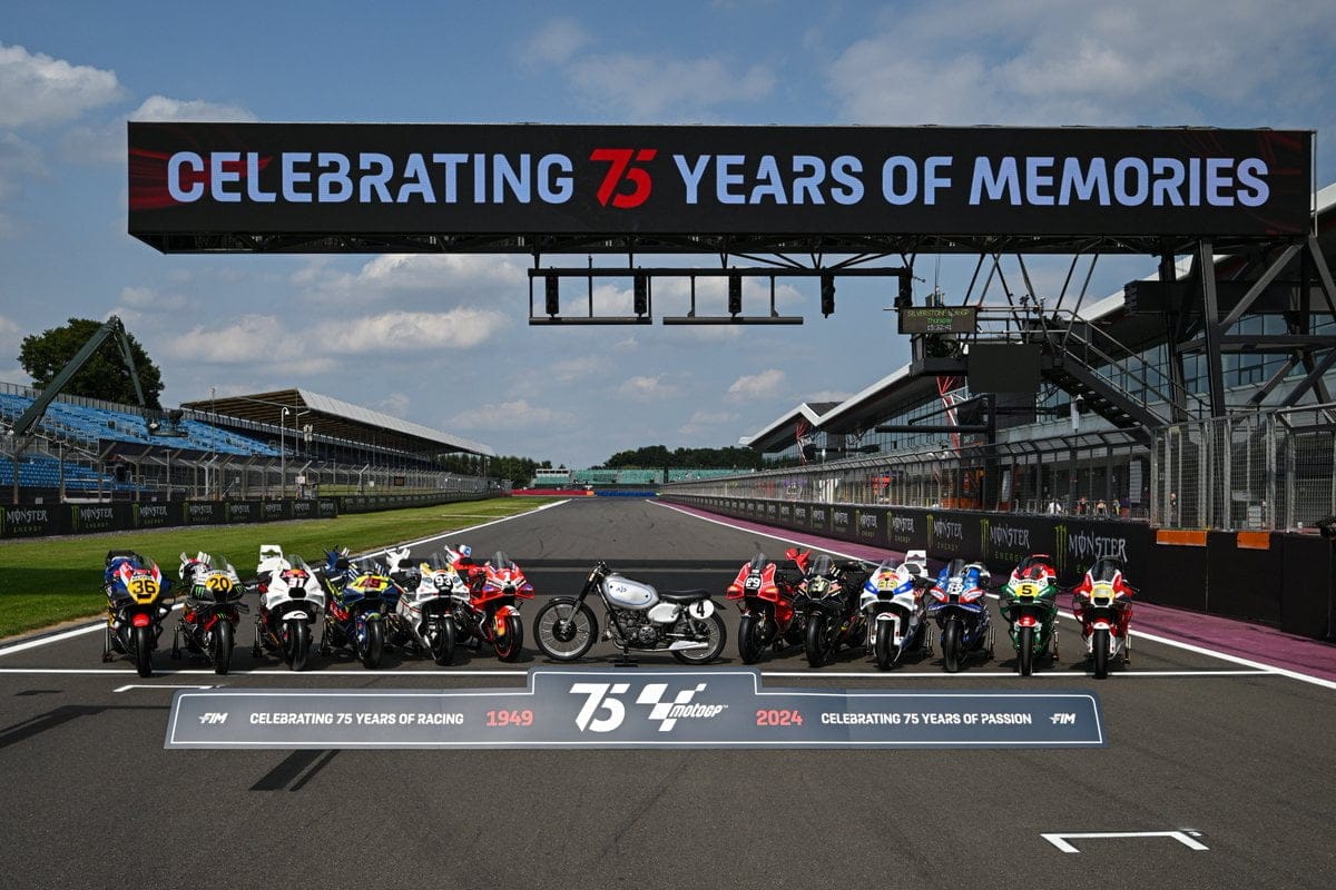 MotoGP launch retro liveries to celebrate 75th anniversary at British ...