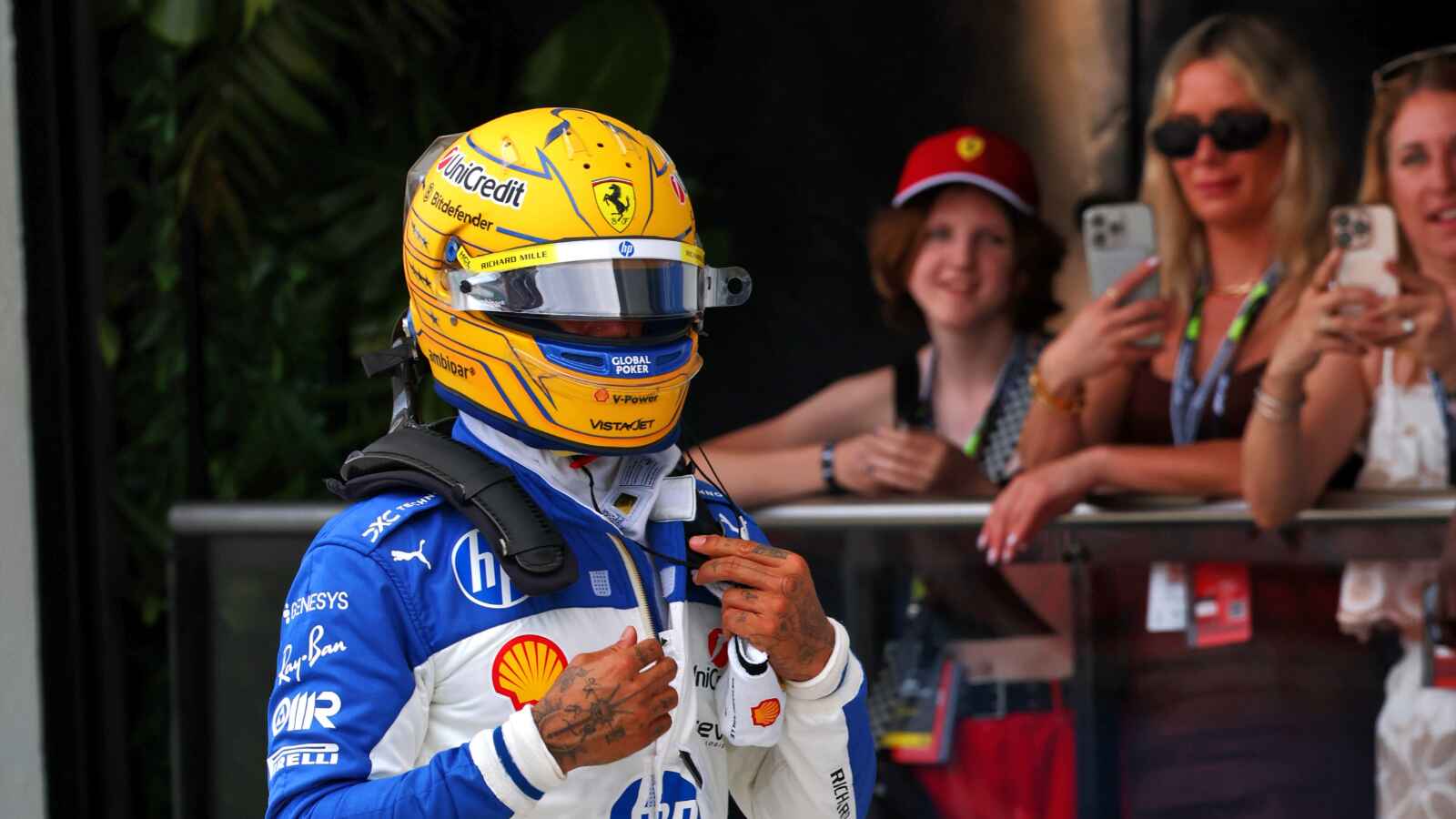 Lewis Hamilton rues Ferrari tyre call after Miami F1 Q2 exit ...